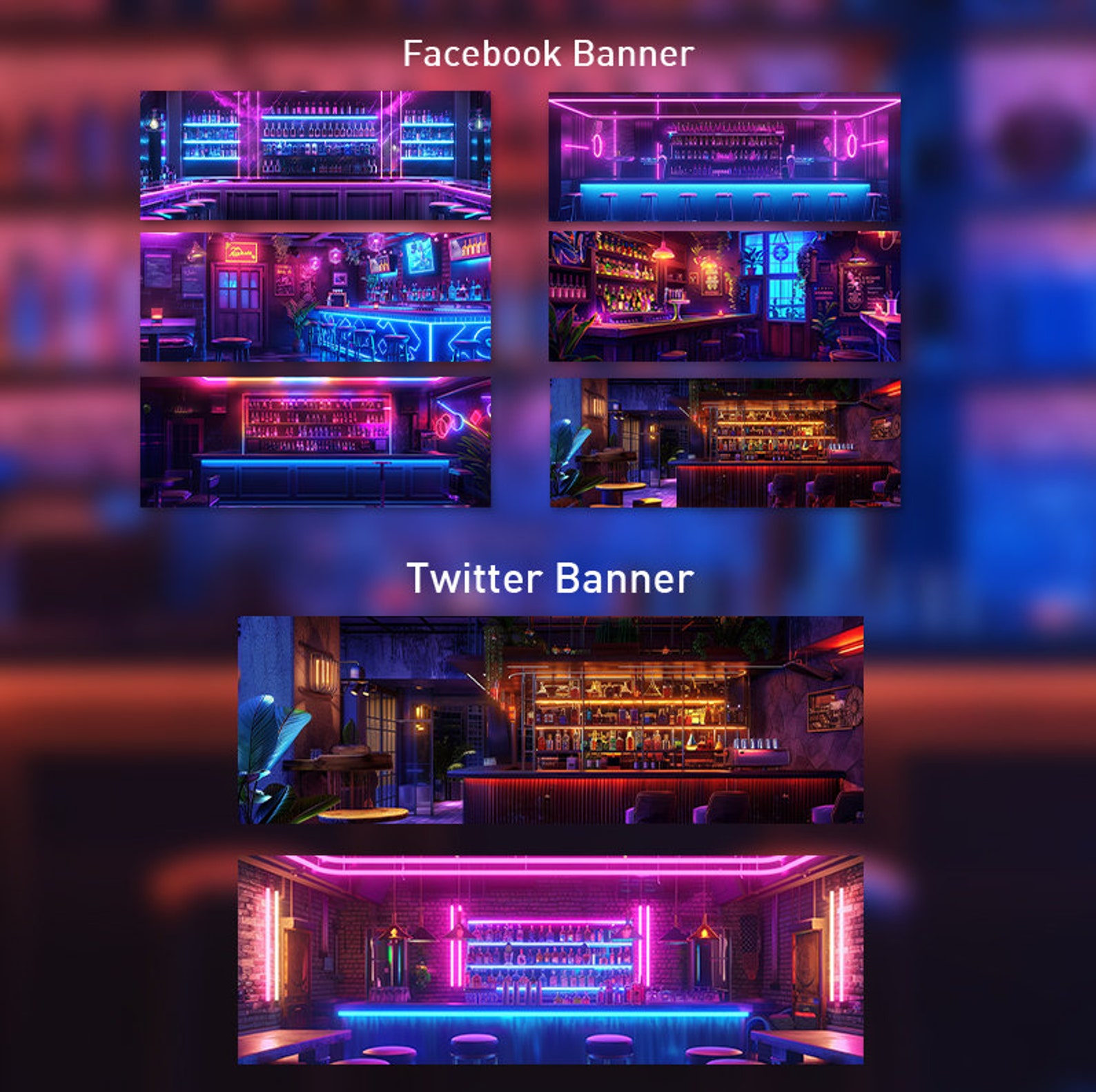 Light up Your Stream With Neon Bar Banner Pack for Dynamic Online ...