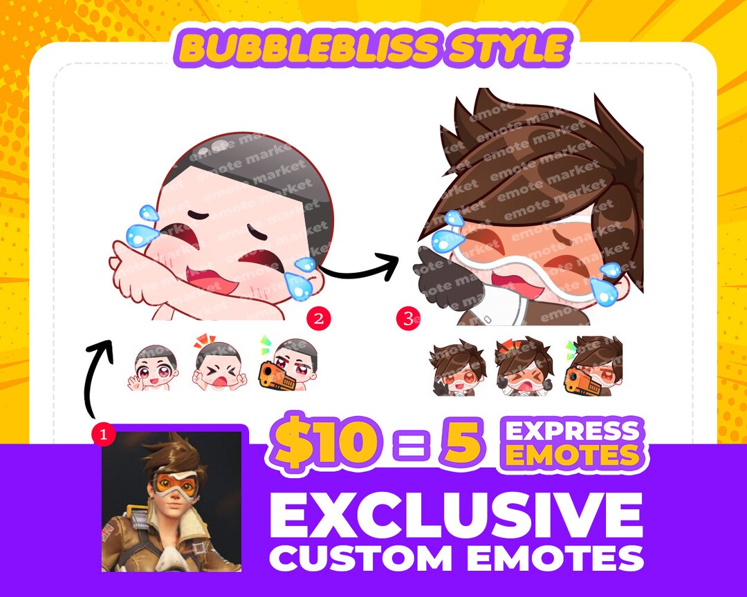 Exclusive Chibi Bubble Creations | Personalized Kick and Twitch Emotes ...