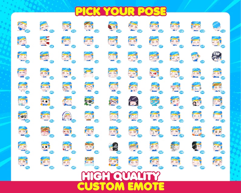 Tailored Twitch Emotes | Anime Cute Characters | Elevate Your Online ...
