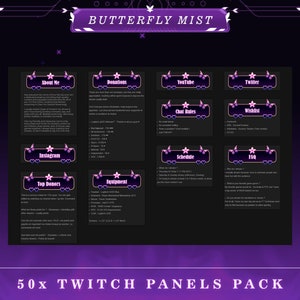 Nature Twitch Panels | Stream Overlays | Mystical Theme Graphics ...