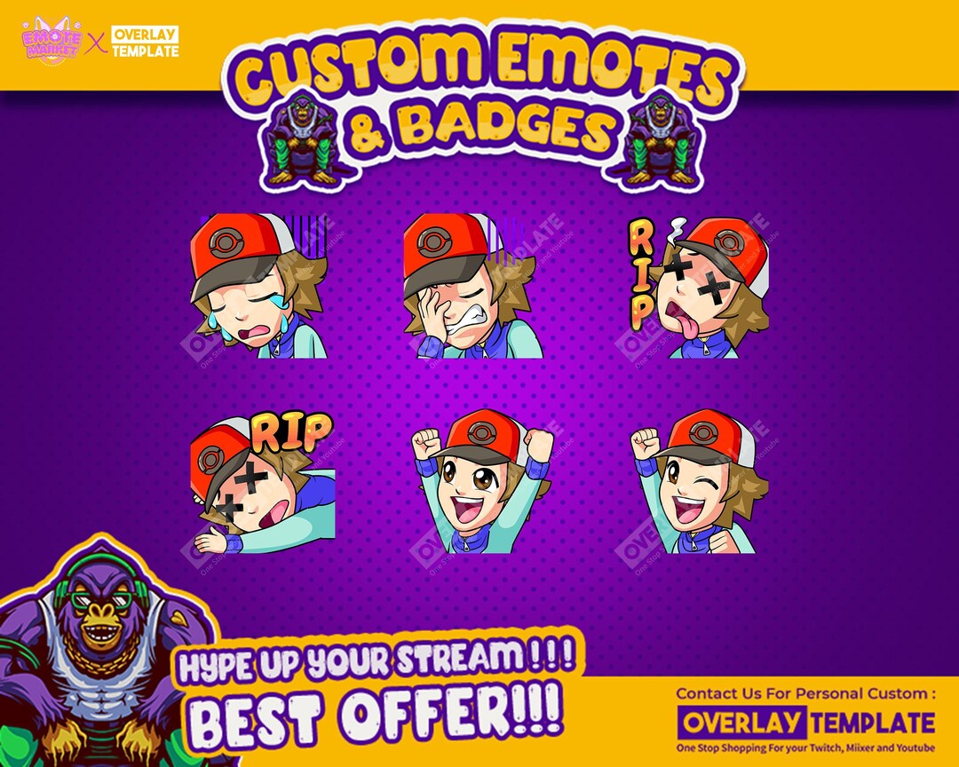 Twitch Emotes – Hilbert RIP Emote for Cute & Calm Goodbye Moments - Etsy
