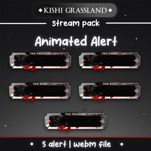 Animated Stream Overlay Pack Kishi Grassland Nature-inspired and ...