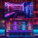 Vibrant Neon Bar Banners for Facebook, Twitter, KICK, Youtube, and ...