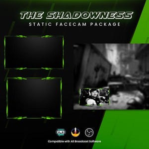 Animated Stream Overlay Pack: Shadowness Dark Theme - OBS, Twitch - Etsy