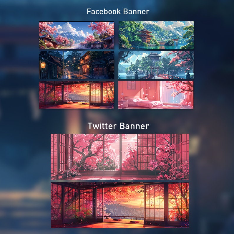 Makeover Your Sosial With Charming Cute Anime Banner Pack - Etsy