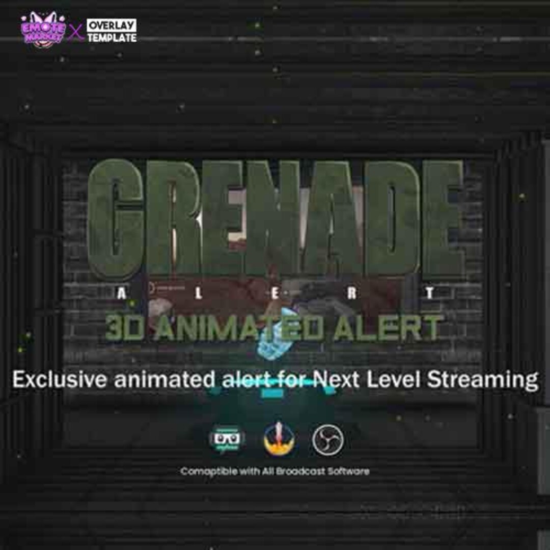 Animated Alert Explosive Grenade Battle Alert - Esports Transition ...