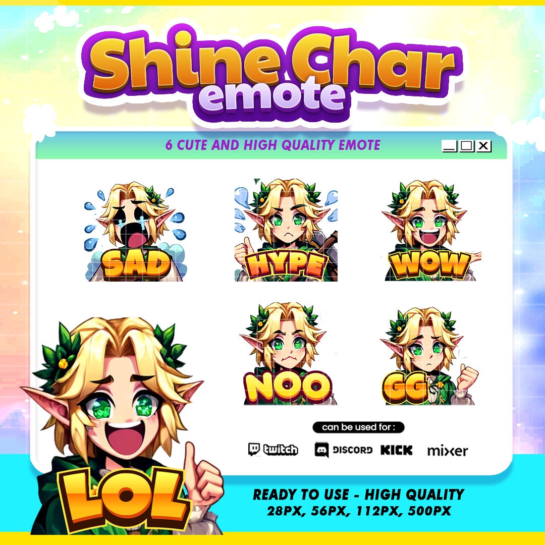 Twitch Emote Realistic Elf Pack With Magical and Captivating Character ...