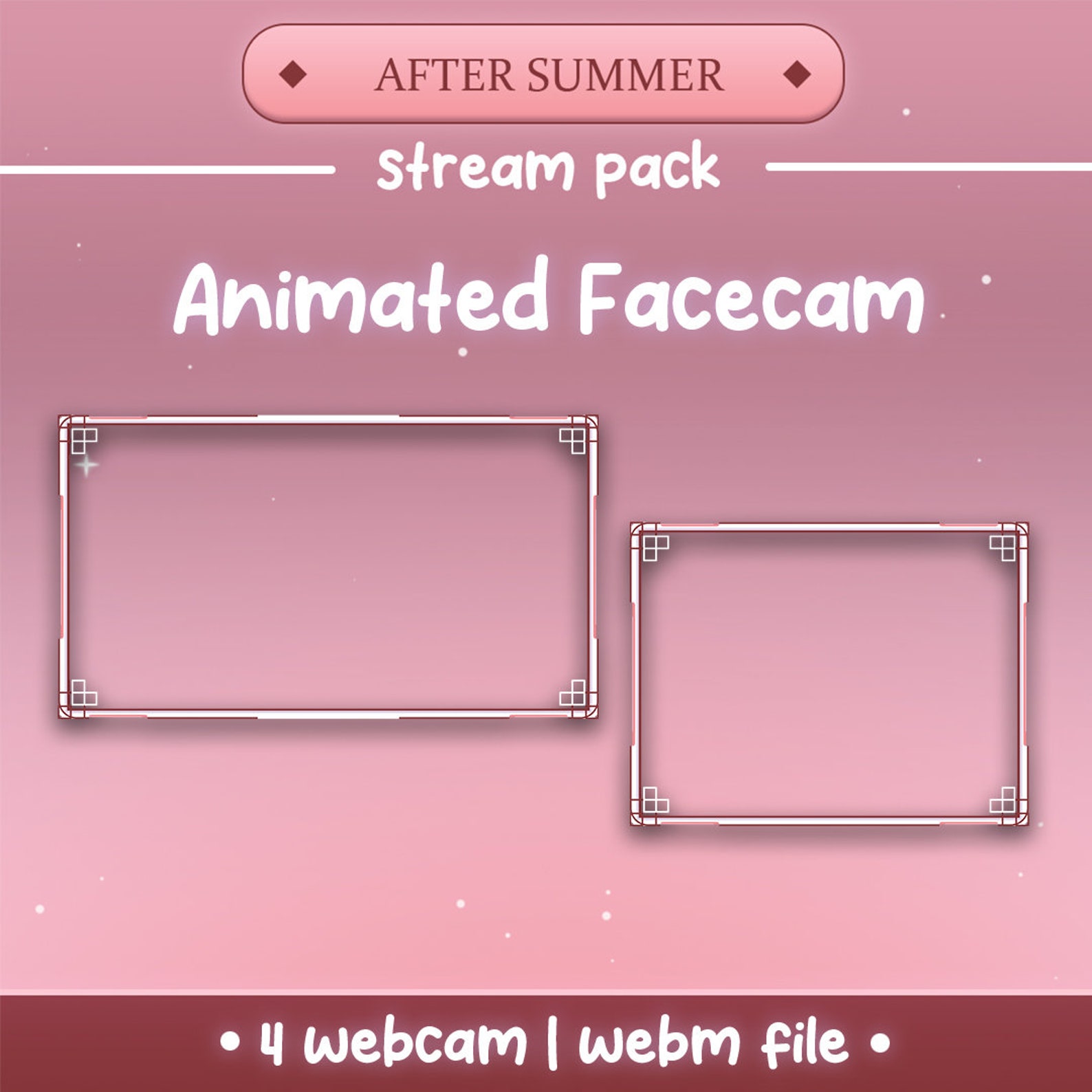 Animated Stream Overlay Pack After Summer for Refreshing Streaming ...