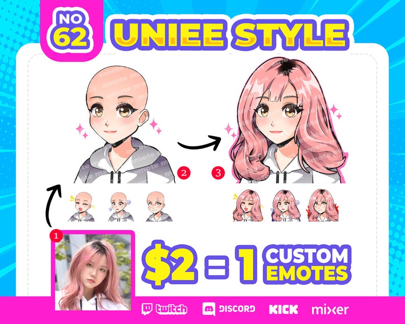 Elite Twitch Emote Collection Custom & Cute Perfect for Streamers on Twitch, Youtube, Discord - Etsy
