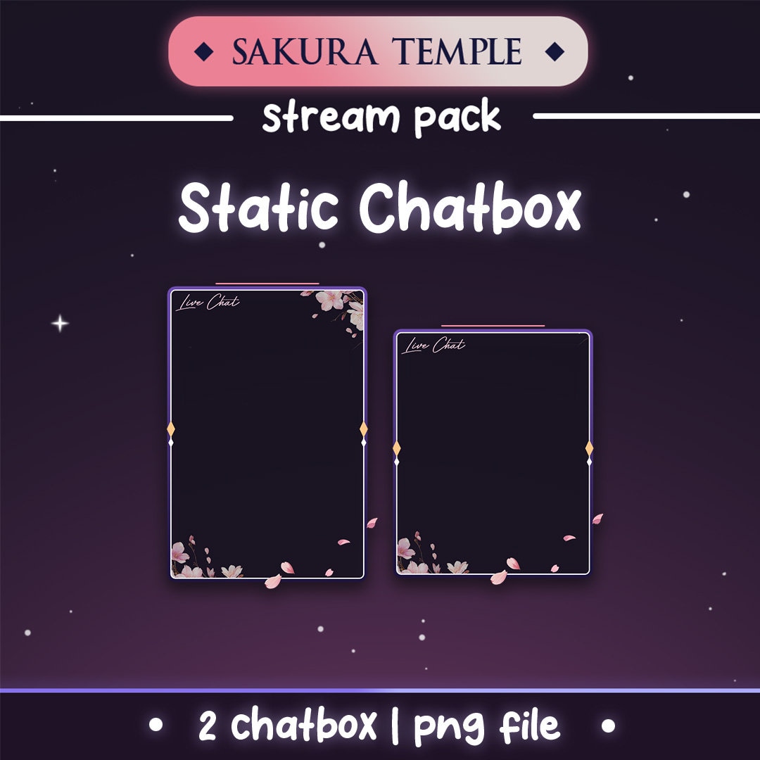 Animated Stream Overlay Pack Sakura Temple for Artistic Streaming ...