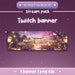 Animated Stream Overlay Pack Sunset Horizon Vibrant Overlays for Twitch ...