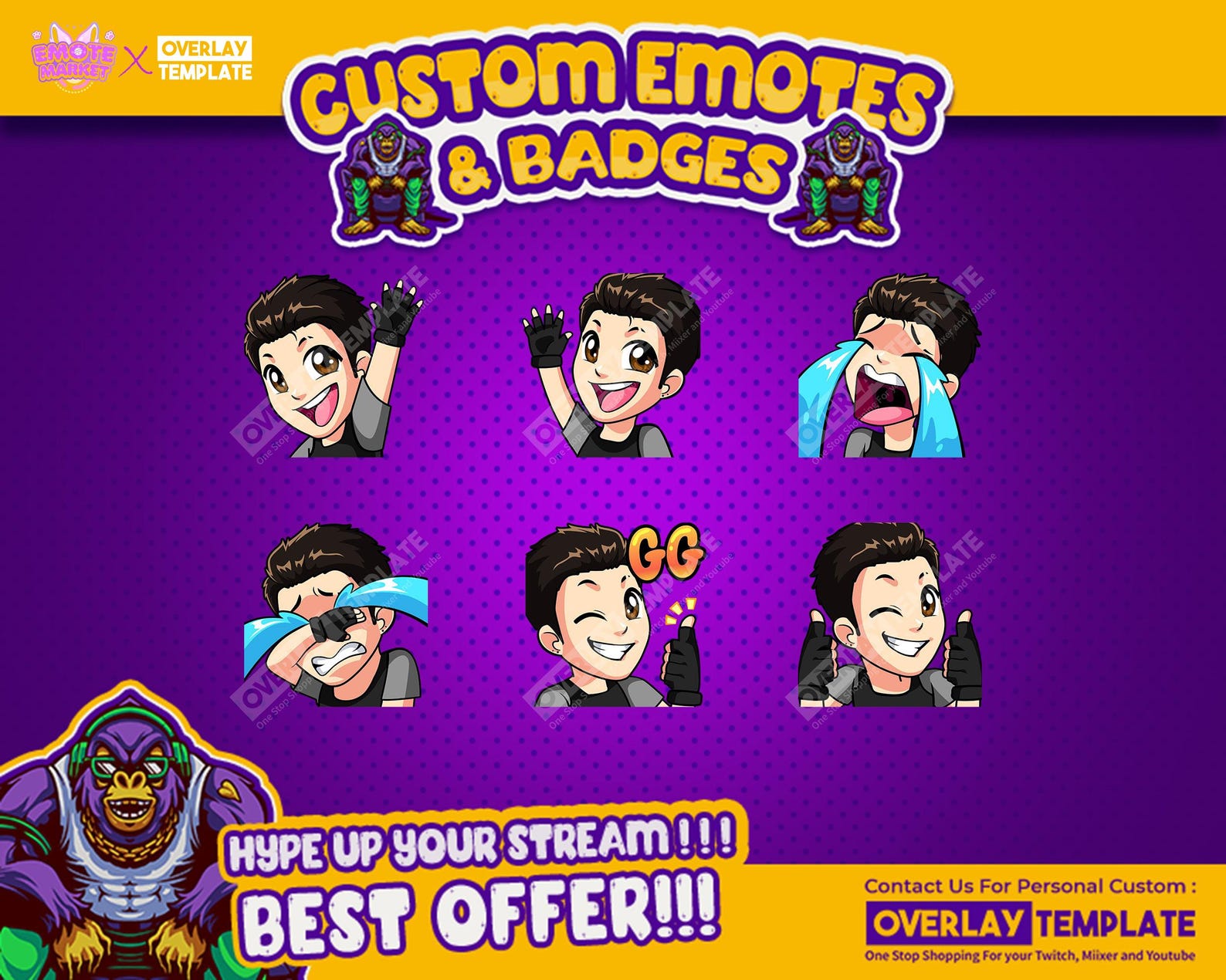 Twitch Emotes – Man Cry Emote for Relatable and Sad Reactions - Etsy