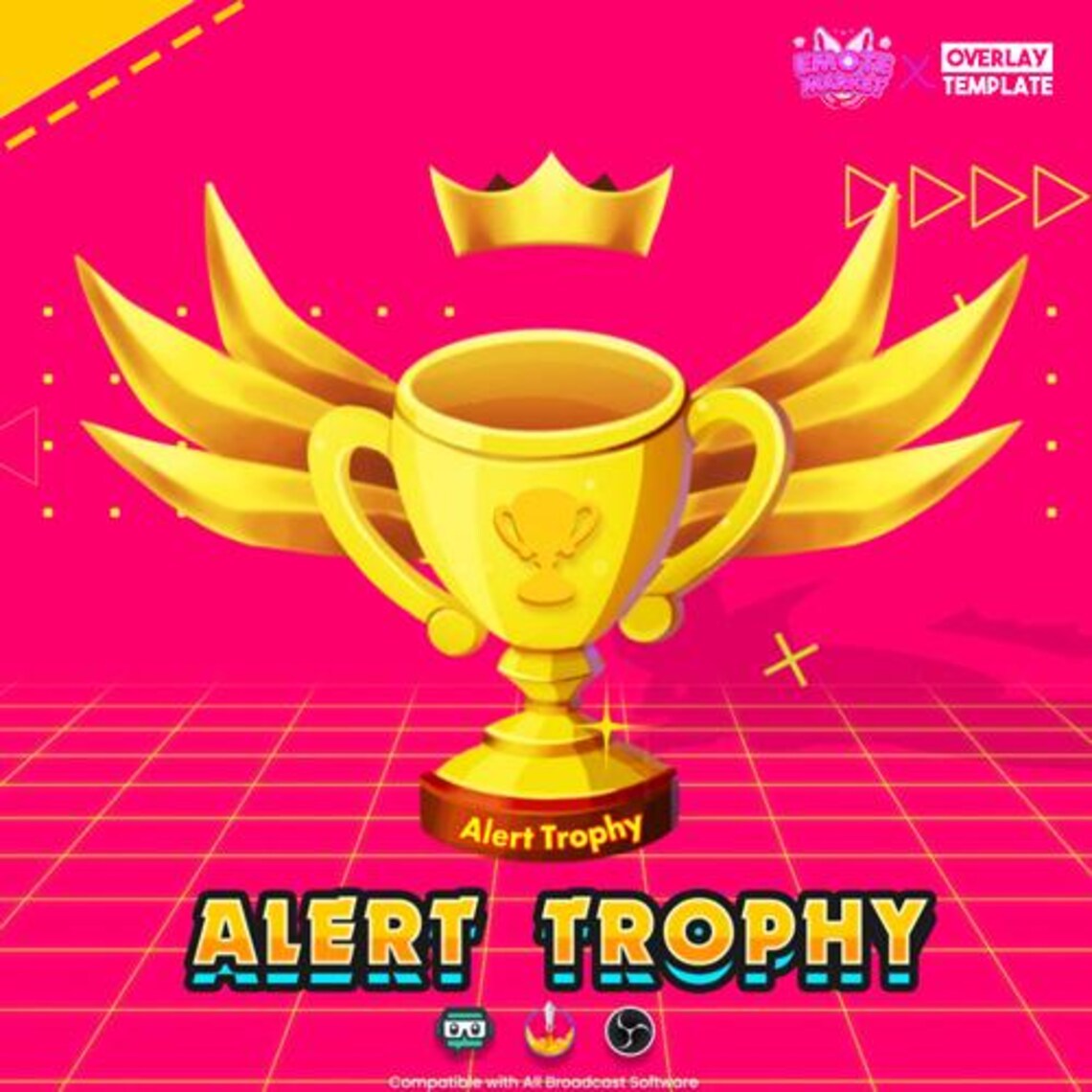 Animated Alert Trophy Victory Celebration for Winners - Stream Overlay ...
