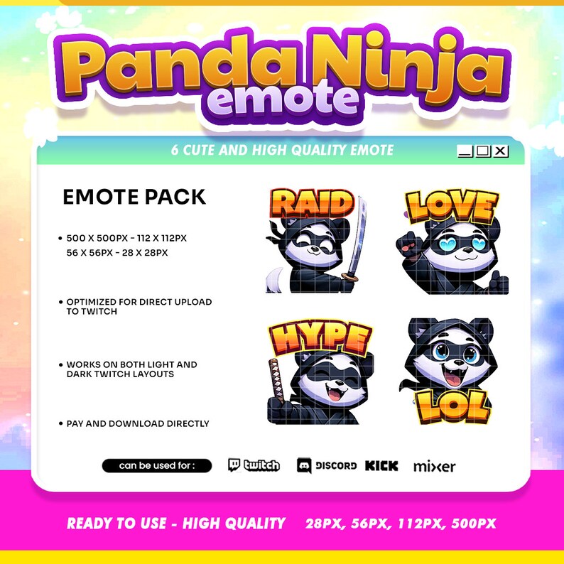 Twitch Emote Realistic Ninja Pack With Dynamic Warrior-inspired Icons ...