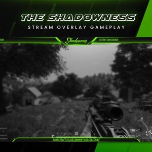 Animated Stream Overlay Pack: Shadowness Dark Theme - OBS, Twitch - Etsy