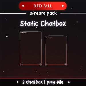 Red Fall Animated Stream Overlay Pack: Twitch, Youtube, Kick - Etsy