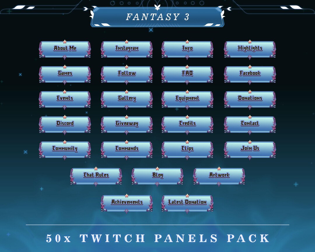Dragon's Lair Twitch Panels | Stream Overlays | Adventure Theme ...