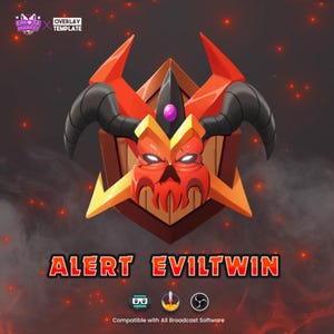 Animated Evil Twin Twitch Alert: Dark Phantom, Spooky Stream Overlay - Etsy