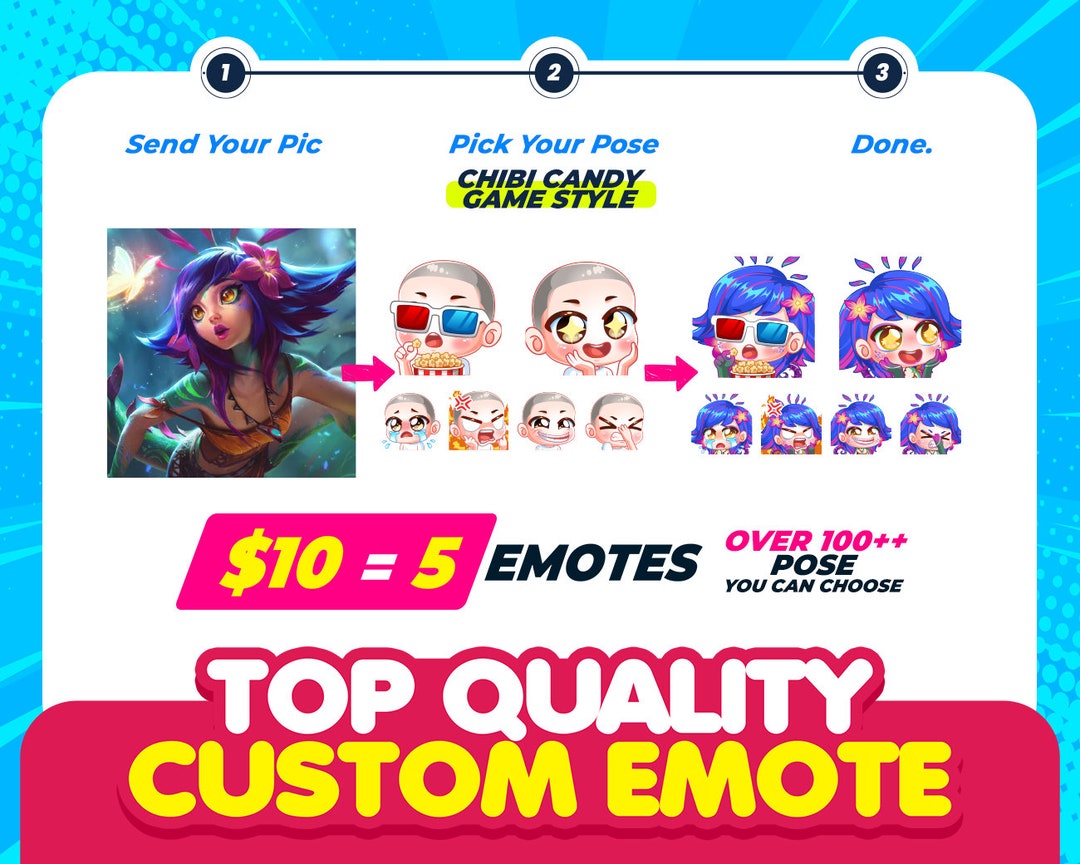 Exquisite Twitch Emotes | Vtuber & Chibi Emotes | Captivate Your ...