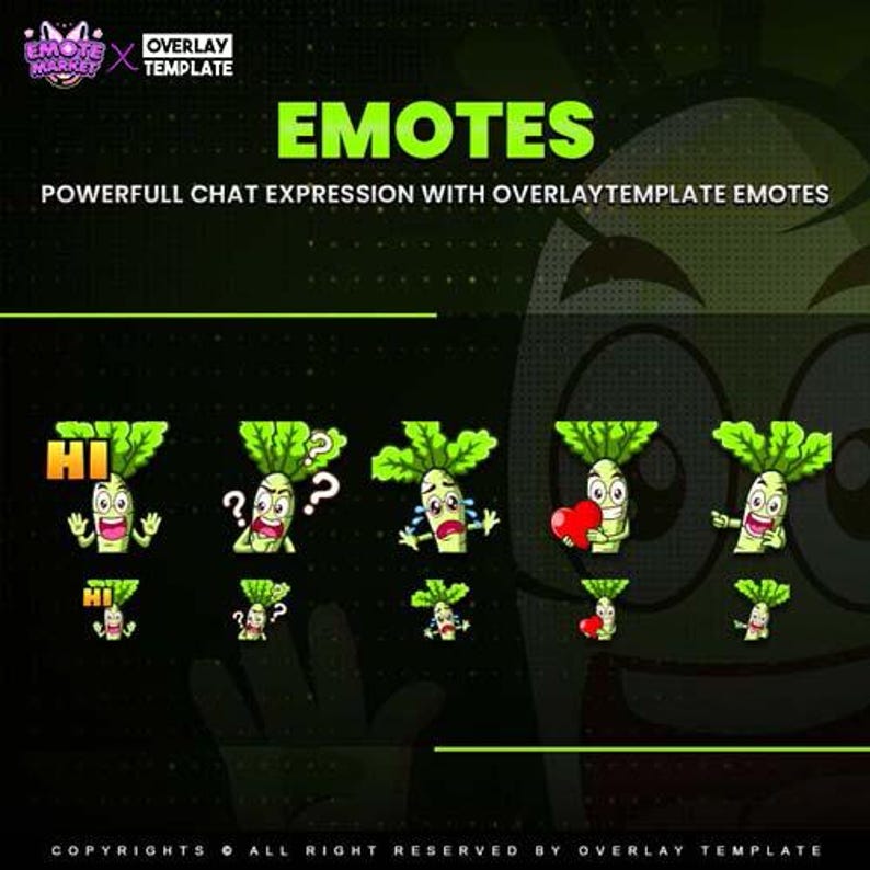 Twitch Emotes – Funny Radish Emote for Wholesome and Meme Reactions ...