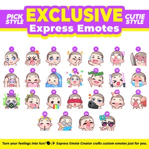 Cutie Emotes | Vibrant Twitch and Discord Emote | Kick & Vtuber ...