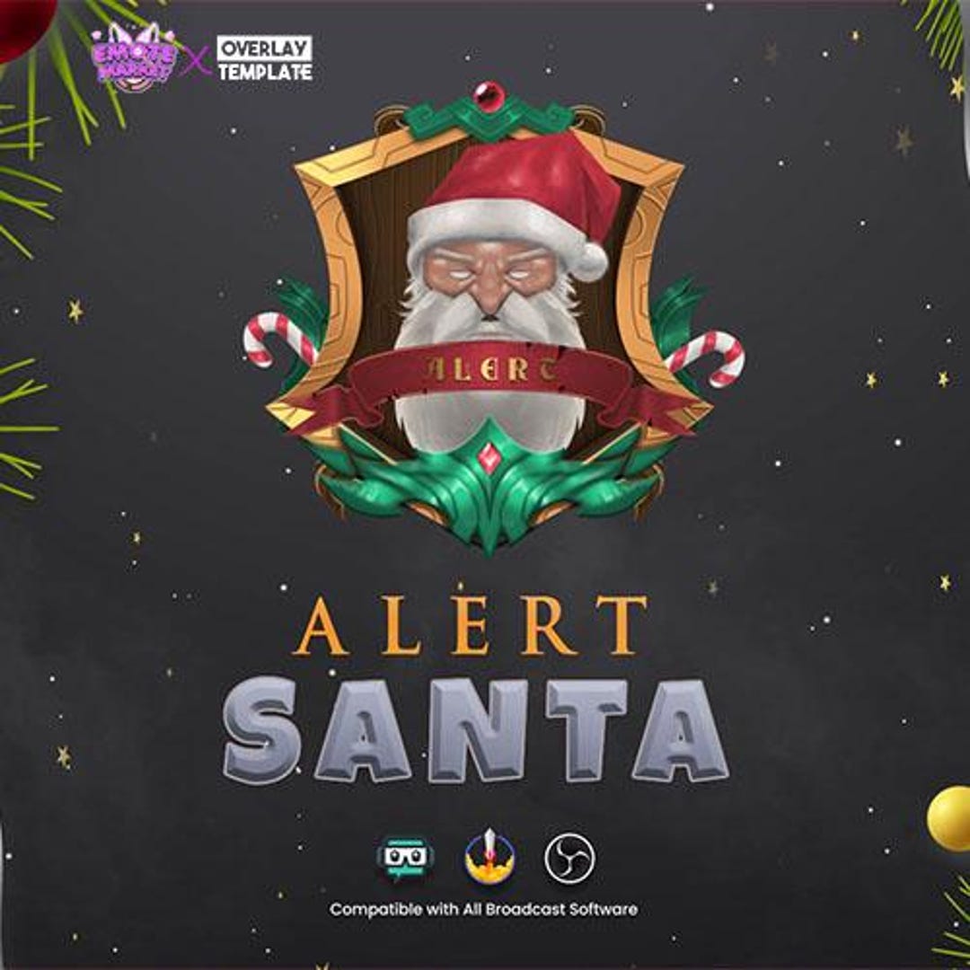 Animated Alert Winter Cheer Festive Holiday Stream Notification - Etsy