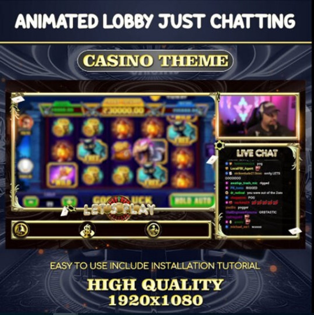 Casino Royale Twitch Overlay: Animated Just Chatting Screen for ...