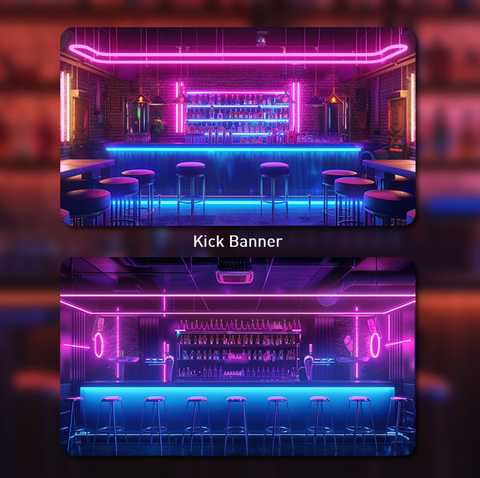 Light up Your Stream With Neon Bar Banner Pack for Dynamic Online ...