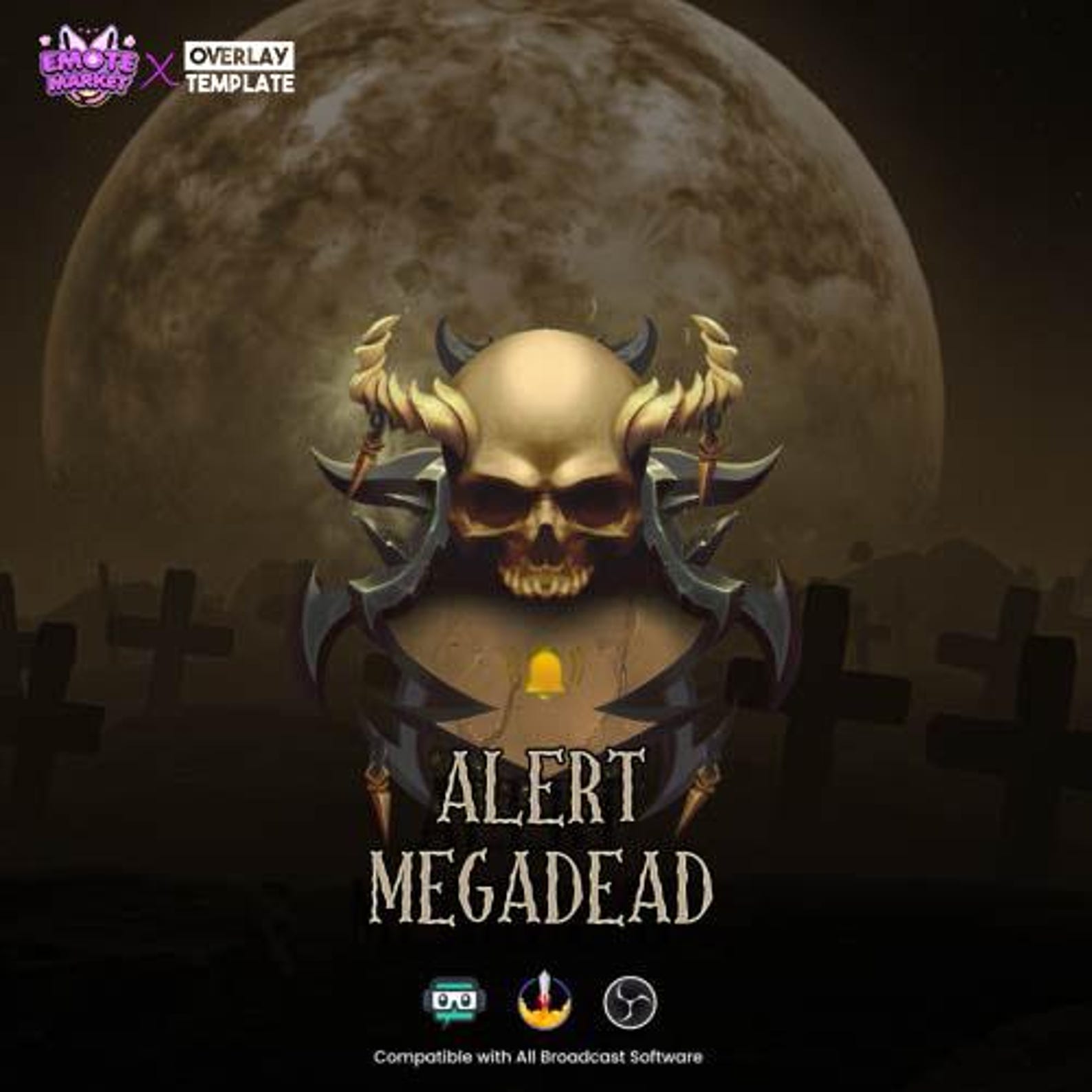 Megadead Animated Stream Alert: Dark Gothic Overlay - Etsy