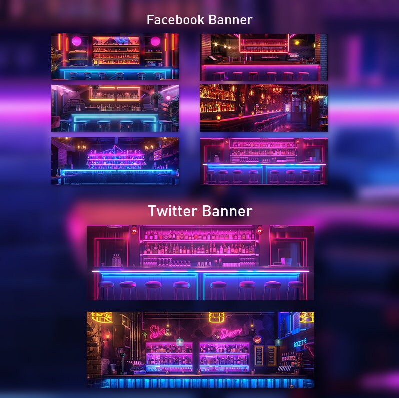 Neon Boost - Dynamic Banner Pack for Amplifying Online Presence - Etsy