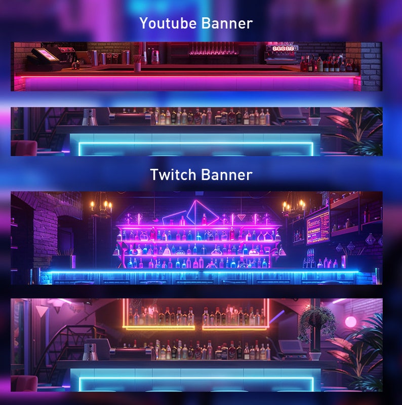 Neon Boost - Dynamic Banner Pack for Amplifying Online Presence - Etsy