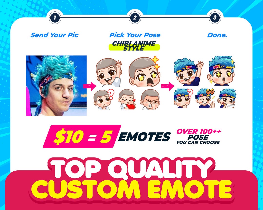 Digital Anime Emotes | Custom and Charming Emote | Stream With Style ...