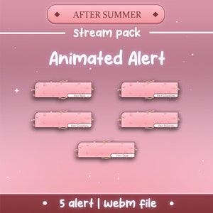 Animated Stream Overlay Pack: After Summer Theme for Twitch, Youtube ...
