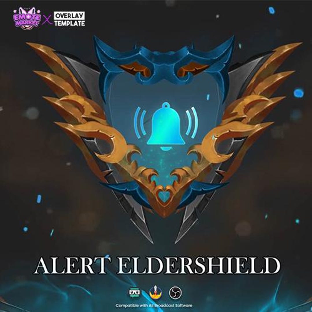 Animated Alert Elder Shield Ancient-themed for Streamers - Fantasy ...