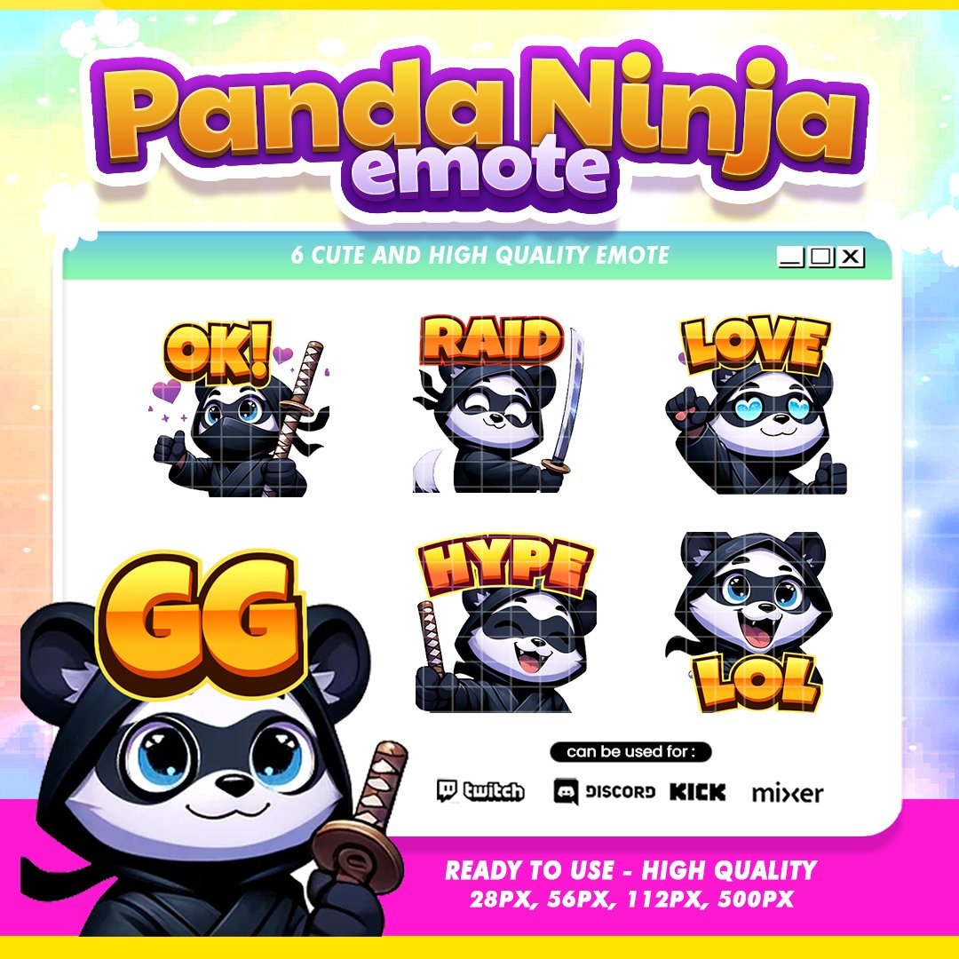 Twitch Emote Realistic Ninja Pack With Dynamic Warrior-inspired Icons ...