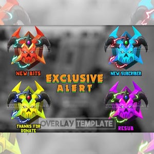 Animated Evil Twin Twitch Alert: Dark Phantom, Spooky Stream Overlay - Etsy