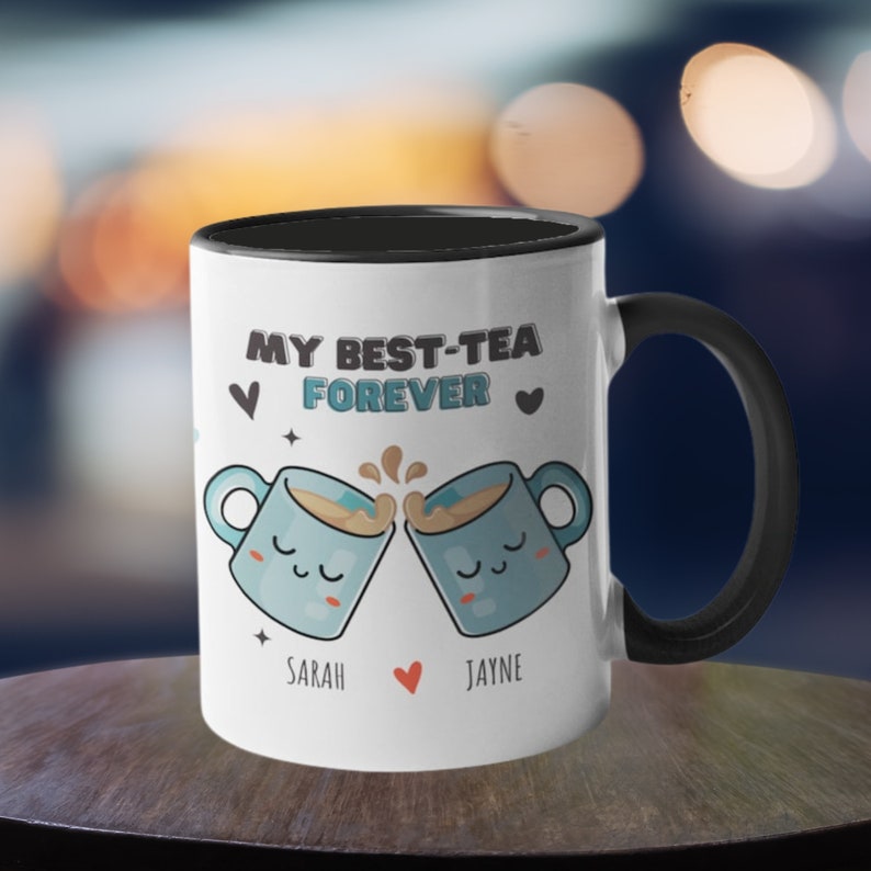 Custom Bestie Friend Mug, Best Friend Mug, My Best-tea Forever Mug ...