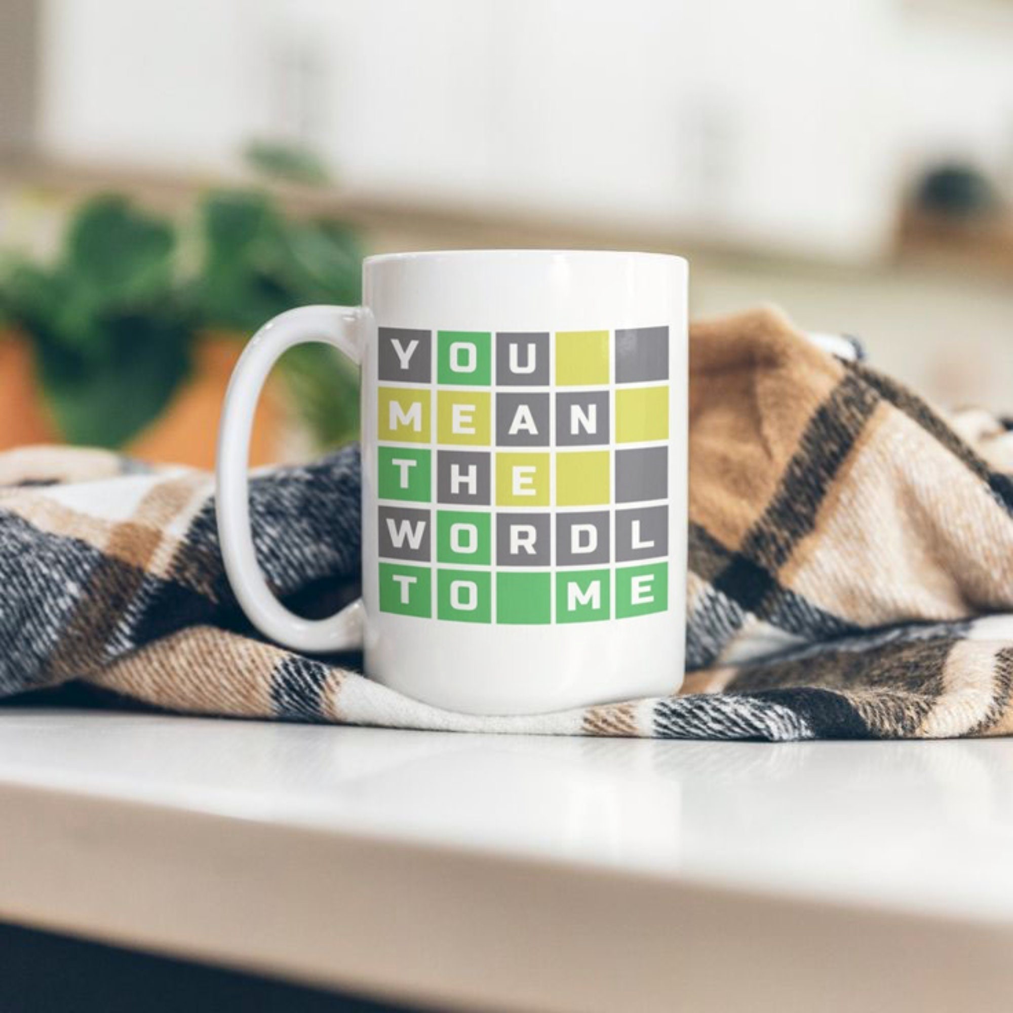 Wordle Puzzle Mug, Wordle Mug, Custom you Mean the Wordle to Me Mug ...
