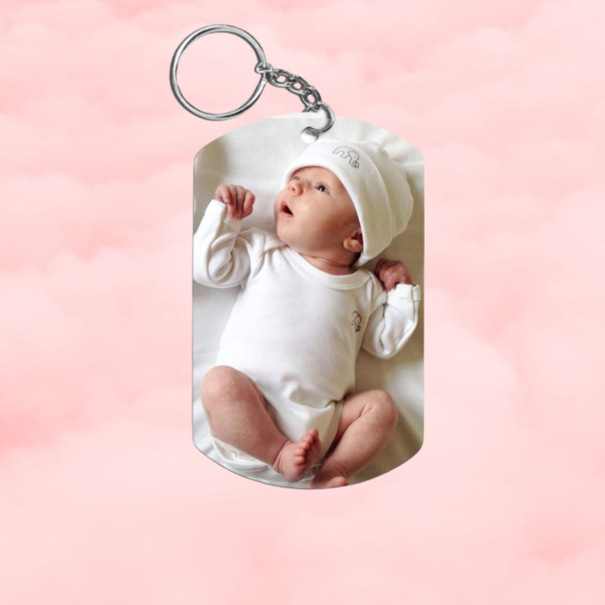 Personalized Photo Keychain, Custom Photo the Day You Became My Mommy ...
