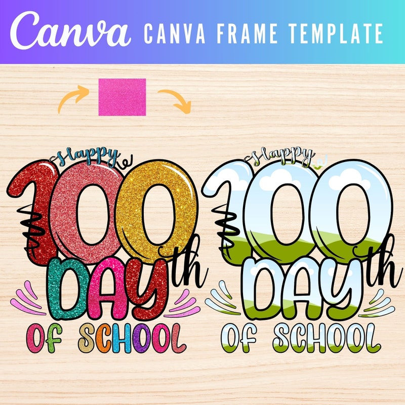 100th Day of School Flyer - Etsy