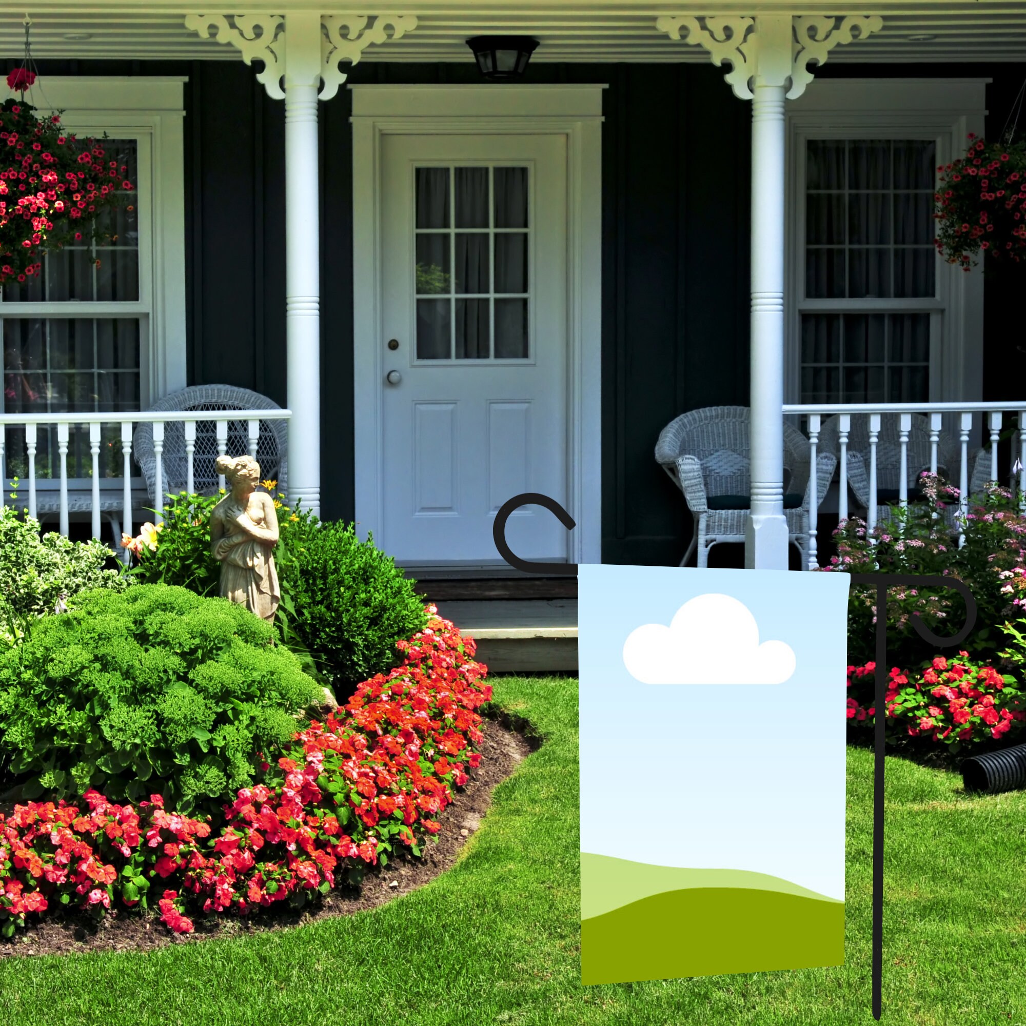 Canva Frame Garden Flag Mockup Bundle | Different Background Option ...