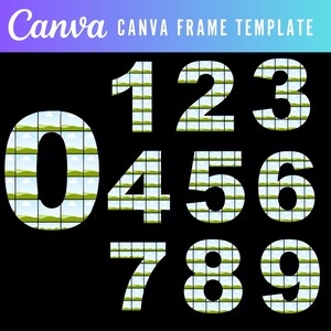 Canva Frames Templates , Editable Canva Template for a Numbered Photo ...
