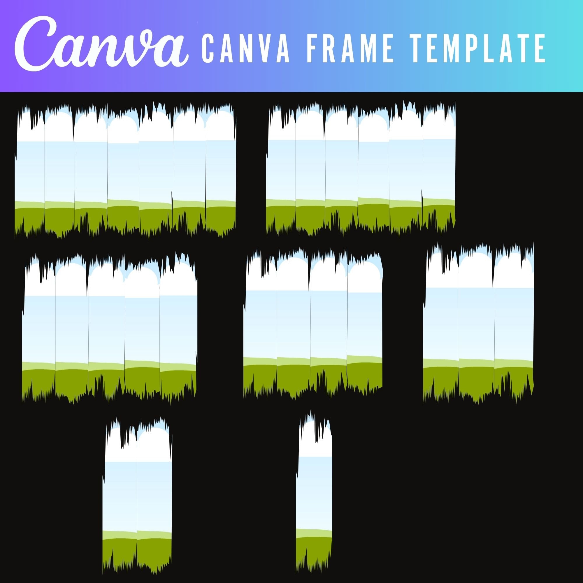Canva Frames Bundle ,canva Frames Drag and Drop Create Your Own Photos ...