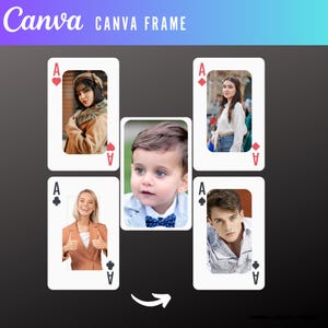 Poker Card Canva Editable Template, Card Sublimation Design, Playing ...