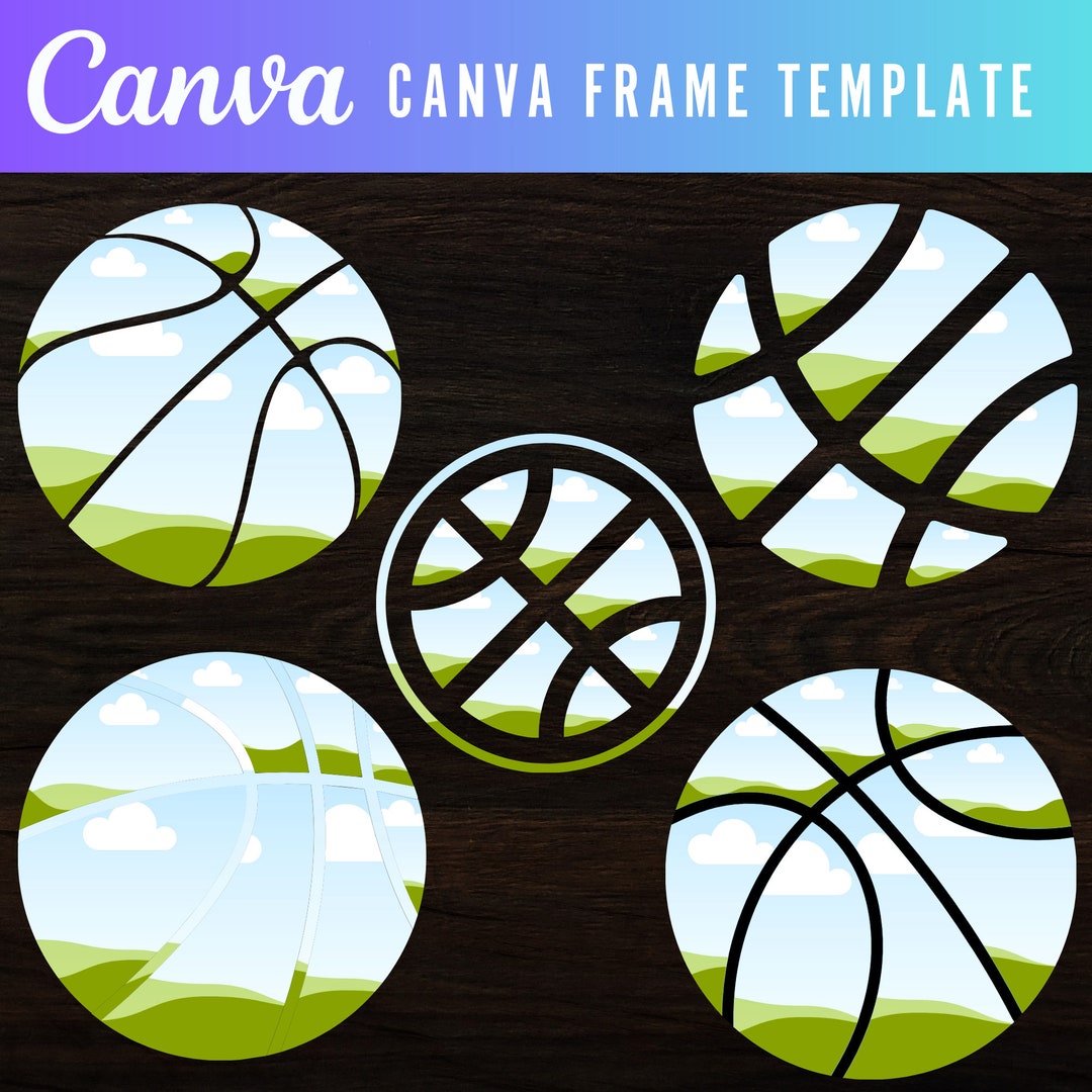 Canva Frames Templates | Picture Frame | Basketball Picture Template ...