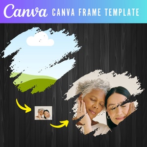 Canva Frames Bundle , Distressed Edge Canva Frames, Fill Your Own ...