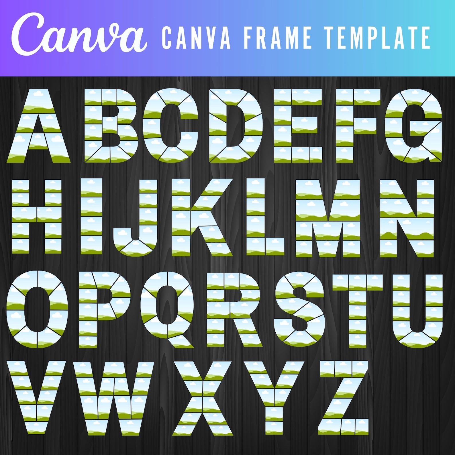 Canva Templates | Drag and Drop Photo | Fillable Letters | Patterns or ...