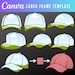 Cap Mockup Canva Frames Baseball Cap Canva Frame Bundle With Easy Drag ...