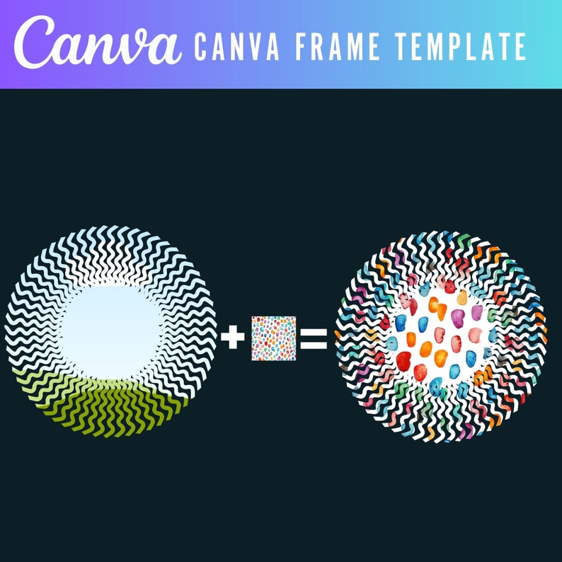 Canva Frames Bundle Wind Spinner Canva Frame Bundle Set of - Etsy