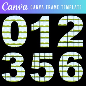 Canva Frames Templates , Editable Canva Template for a Numbered Photo ...